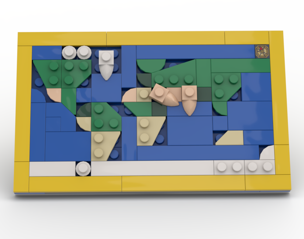 LEGO MOC-252108 Micro World Map by Samarthathreya | Rebrickable - Build ...