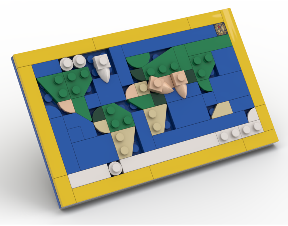 LEGO MOC-252108 Micro World Map by Samarthathreya | Rebrickable - Build ...