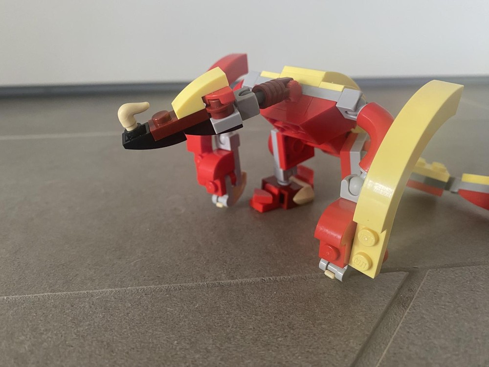 LEGO MOC-252202 31145 Narrow-Snouted Knuckle Wyvern (Colepiodrakon ...