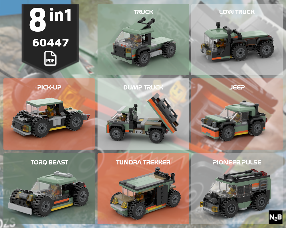 LEGO MOC Lego 60447 Builder's Pack 8 in 1 by n2brick | Rebrickable ...