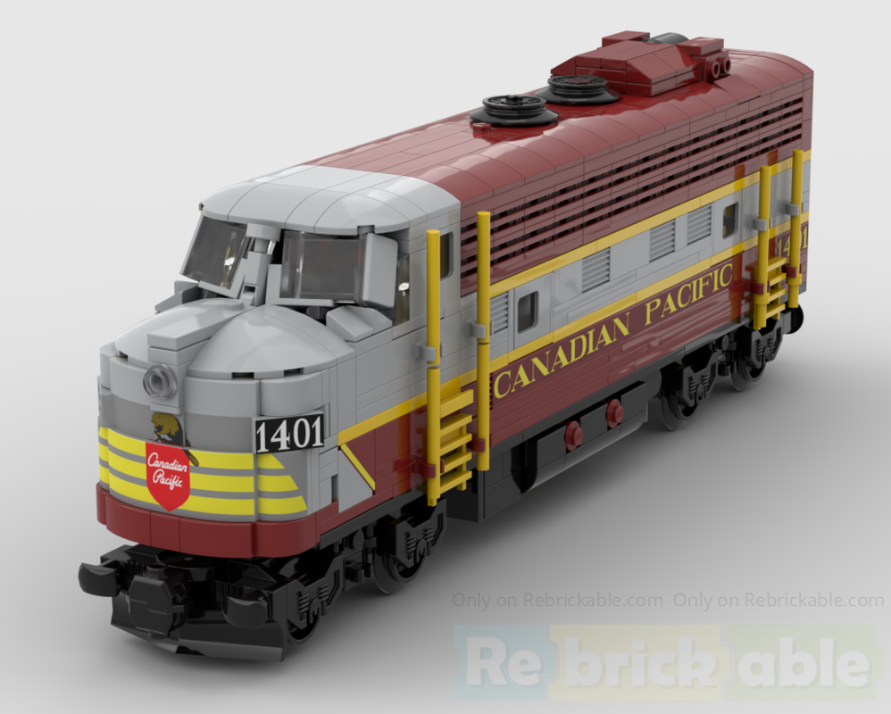 LEGO MOC-252241 EMD F9 Canadian Pacific Heritage, 7-wide by CrazyCows6 ...