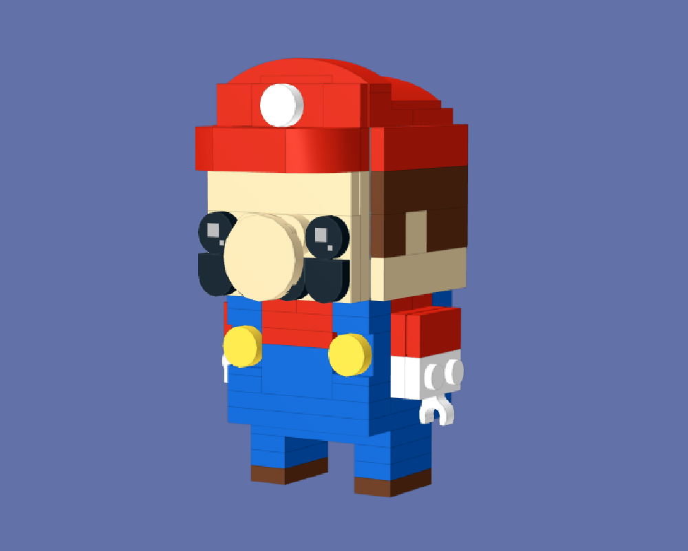 LEGO MOC-252283 Mario by SixtyEightBricks | Rebrickable - Build with LEGO