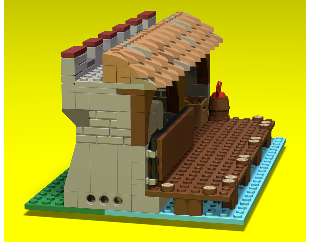 LEGO MOC-252301 Medieval Seaside Market Stable by Briquemonstr ...