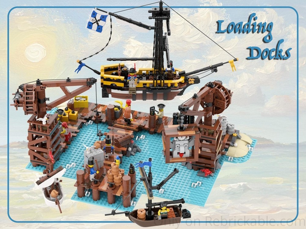 LEGO MOC-252314 Loading Docks - Seafarer's Bay by Mikey_Brickalloti ...