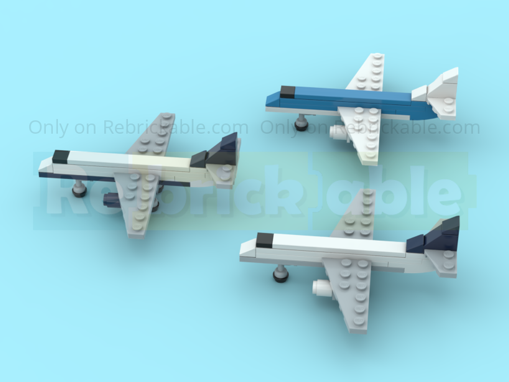 LEGO MOC-252419 Embraer E195-E2 Bundle (1:400) by Planeproduction ...