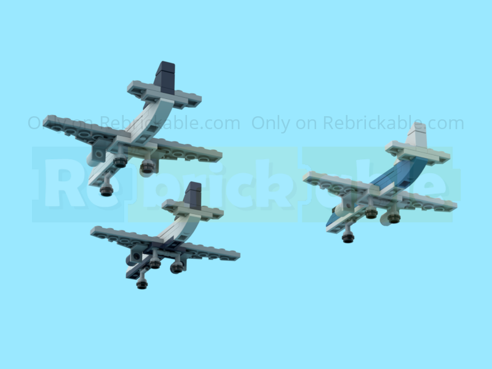 LEGO MOC-252419 Embraer E195-E2 Bundle (1:400) by Planeproduction ...