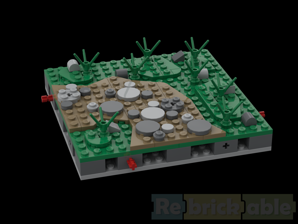 LEGO MOC-252439 Modular Landscape - Curved Path by Bricking Panda ...
