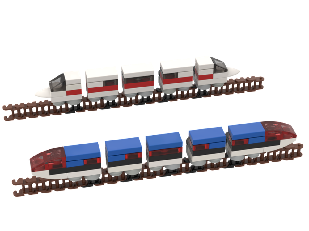 LEGO MOC-252602 Nano Monorail Trains by BleuLlama | Rebrickable - Build ...