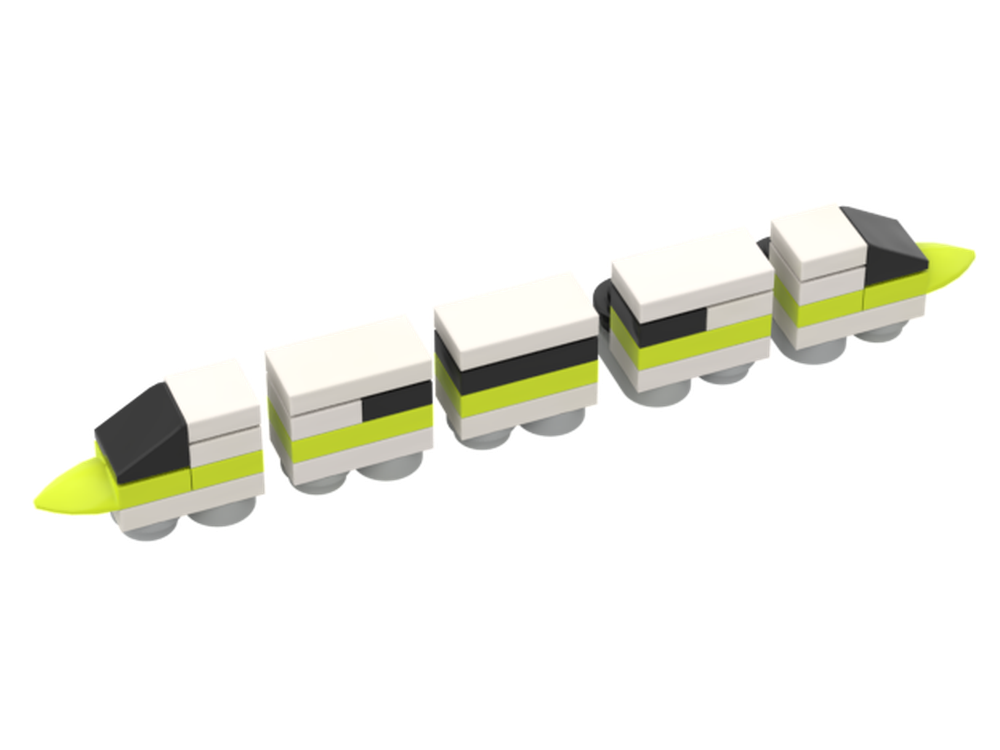 LEGO MOC-252602 Nano Monorail Trains by BleuLlama | Rebrickable - Build ...