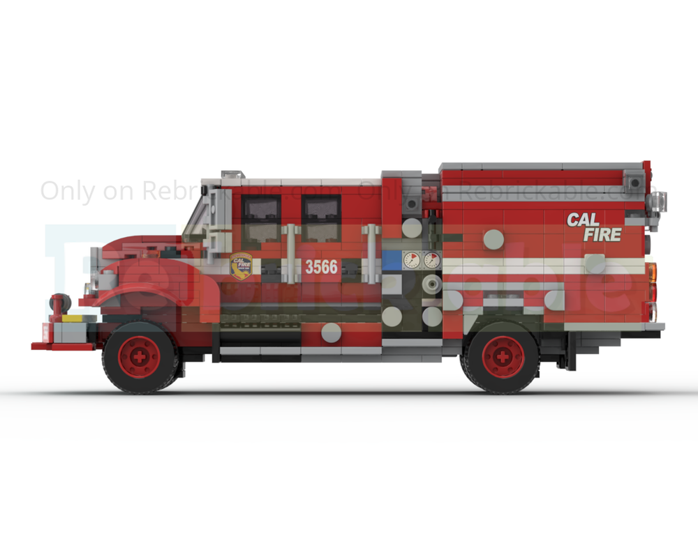 LEGO MOC-252626 2008 HME Intl. Type III Brush Engine CAL FIRE by Silver ...