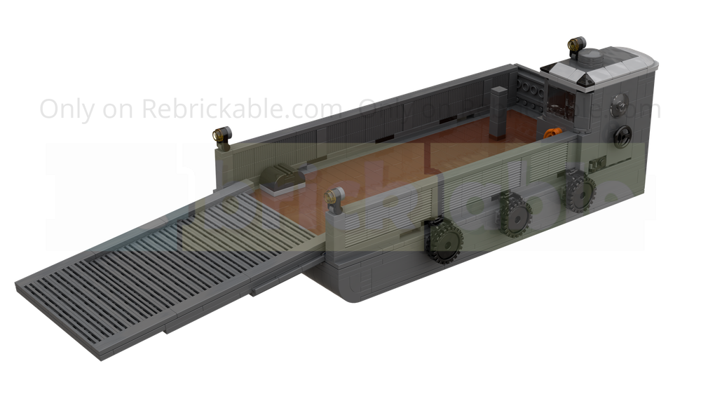 LEGO MOC-252707 Foxhole - Aquatipper Barge/Landing craft by ...