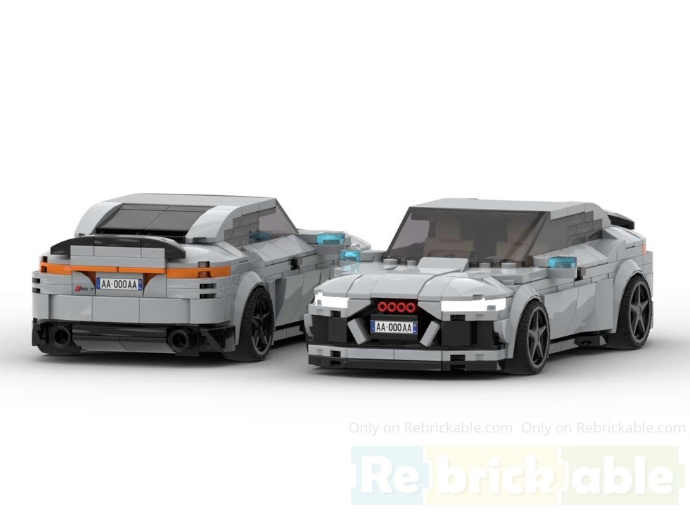 LEGO MOC-252773 AUDI RS-7 Light Bluish Gray by MarkMOC71 | Rebrickable ...