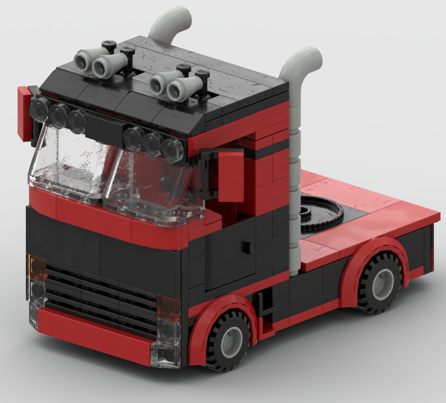 LEGO MOC-252799 semi-truck by gerike_2011 | Rebrickable - Build with LEGO
