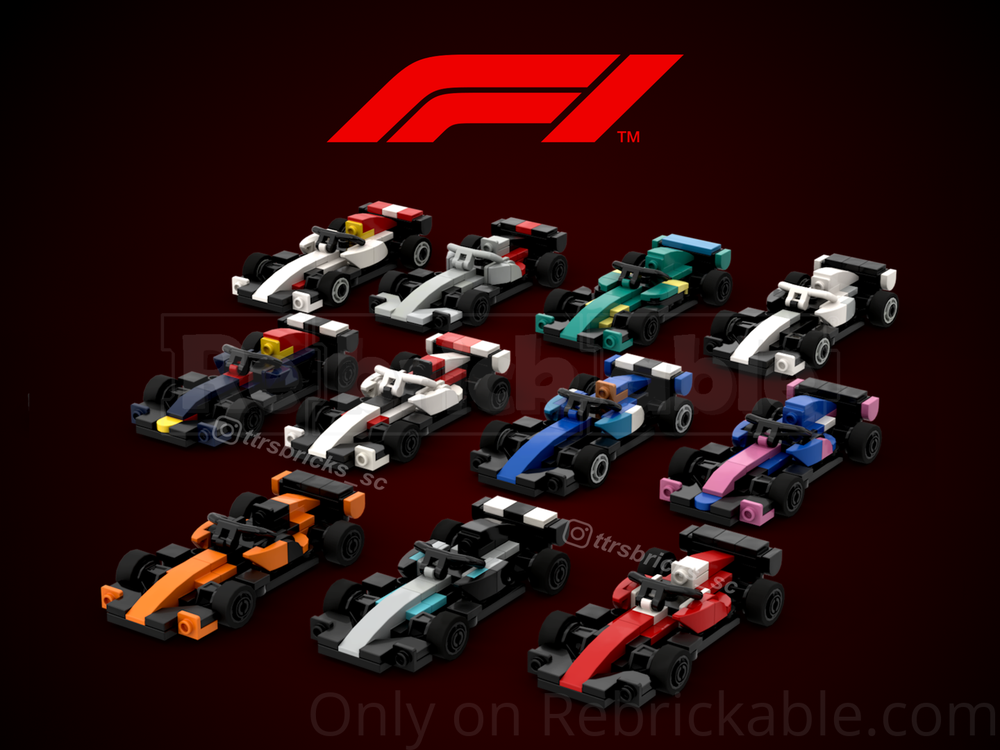 LEGO MOC-252897 Mini F1 2026 Grid by Taters | Rebrickable - Build with LEGO