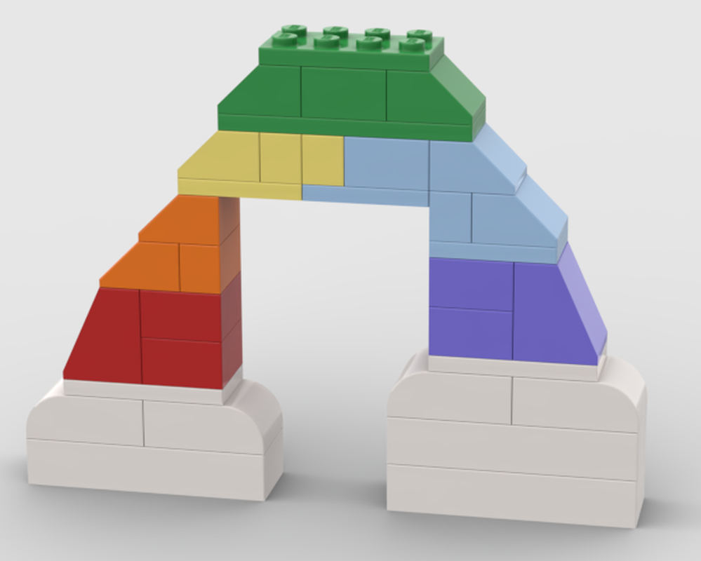 LEGO MOC-252943 Rainbow Cloud by titanBrooky | Rebrickable - Build with ...