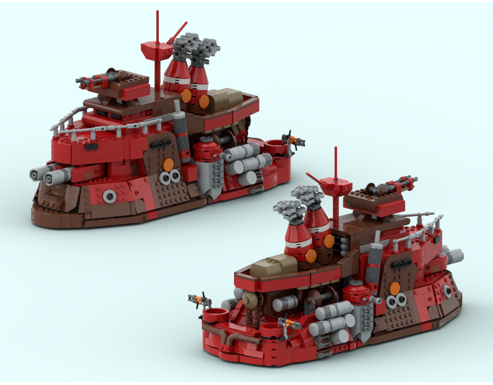 LEGO MOC-253068 Tundran Territories Battleship (w/ Stand) by Lord ...