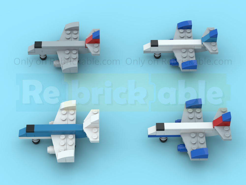 LEGO MOC-253164 Embraer E175 Bundle (1:400) by Planeproduction ...