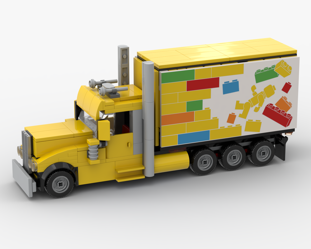 LEGO MOC-253165 Peterbilt Straight Box Truck by Rhinorick | Rebrickable ...