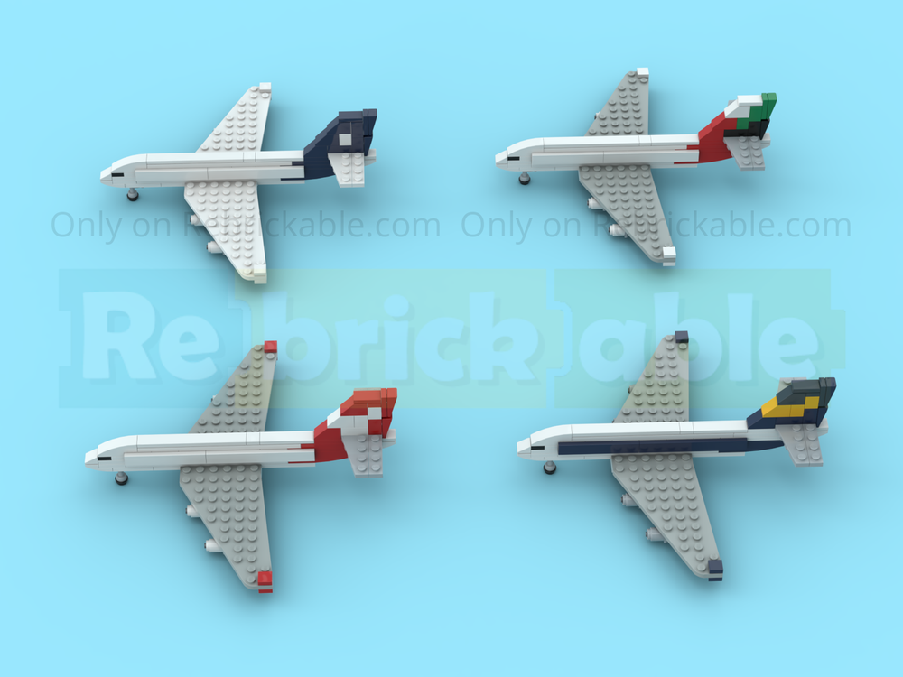 LEGO MOC-253197 Airbus A380 Bundle (1:400) by Planeproduction ...
