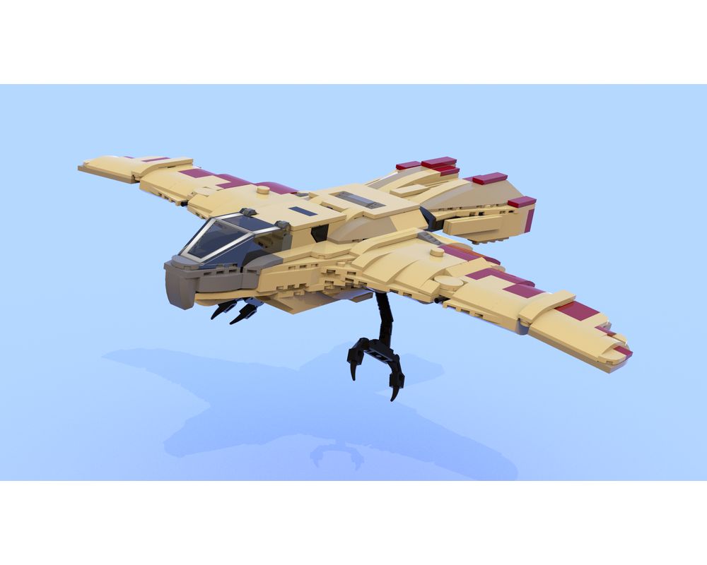 LEGO MOC Buck Rogers Hawk Fighter (Warhawk) by apenello | Rebrickable ...