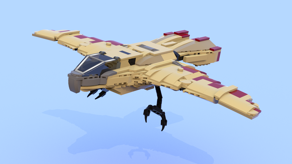 LEGO MOC Buck Rogers Hawk Fighter (Warhawk) by apenello | Rebrickable ...