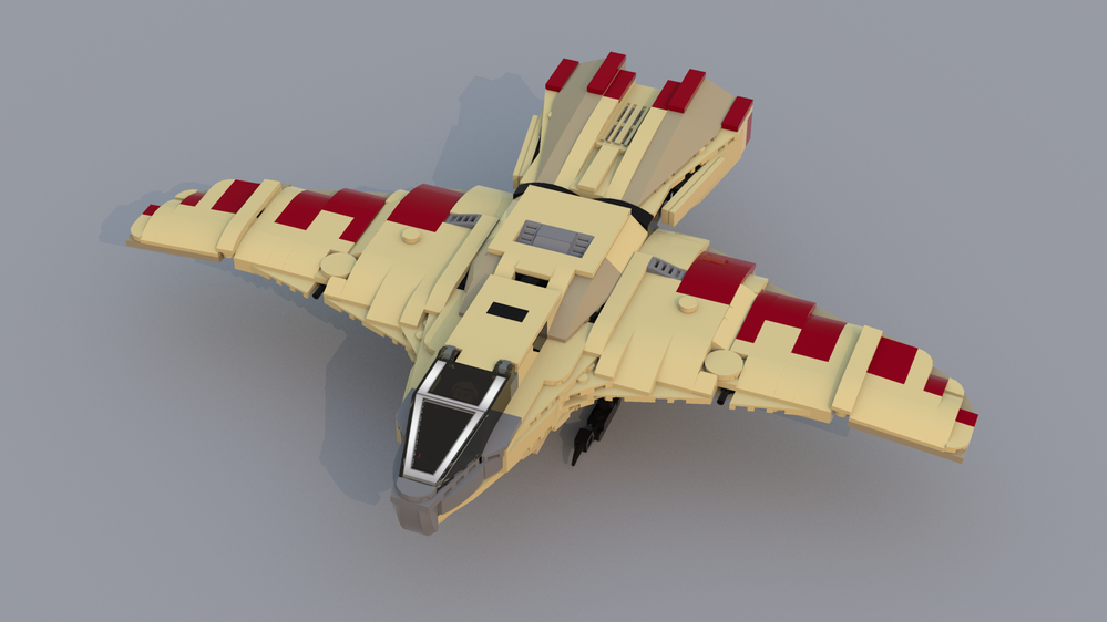 LEGO MOC Buck Rogers Hawk Fighter (Warhawk) by apenello | Rebrickable ...