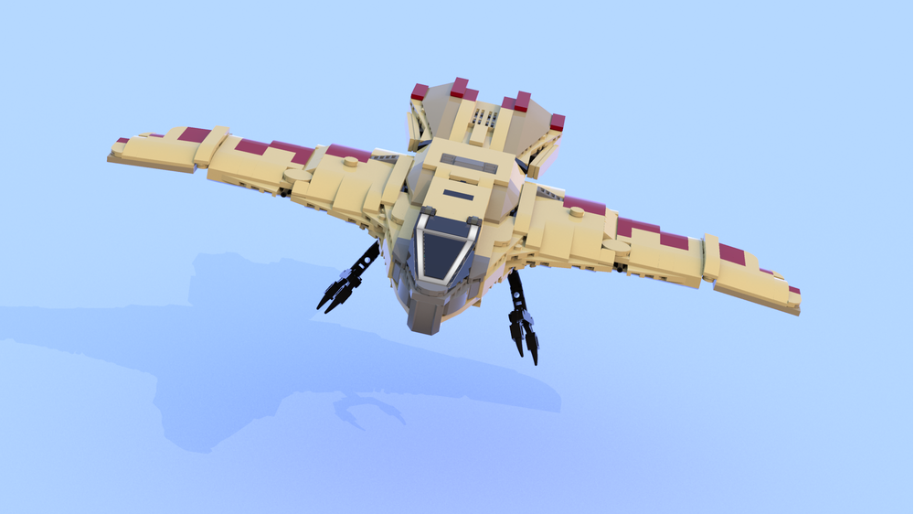 LEGO MOC Buck Rogers Hawk Fighter (Warhawk) by apenello | Rebrickable ...
