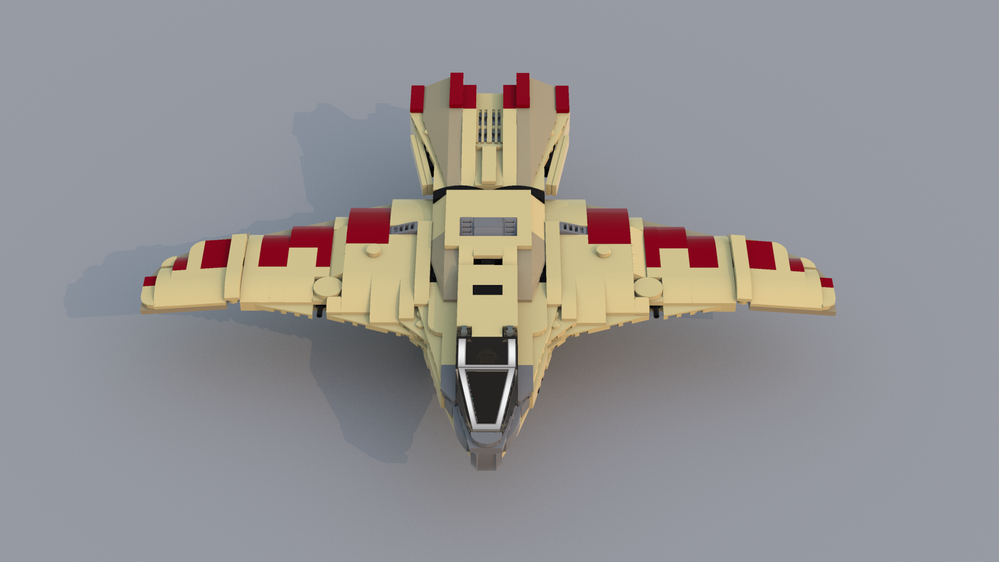 LEGO MOC Buck Rogers Hawk Fighter (Warhawk) by apenello | Rebrickable ...