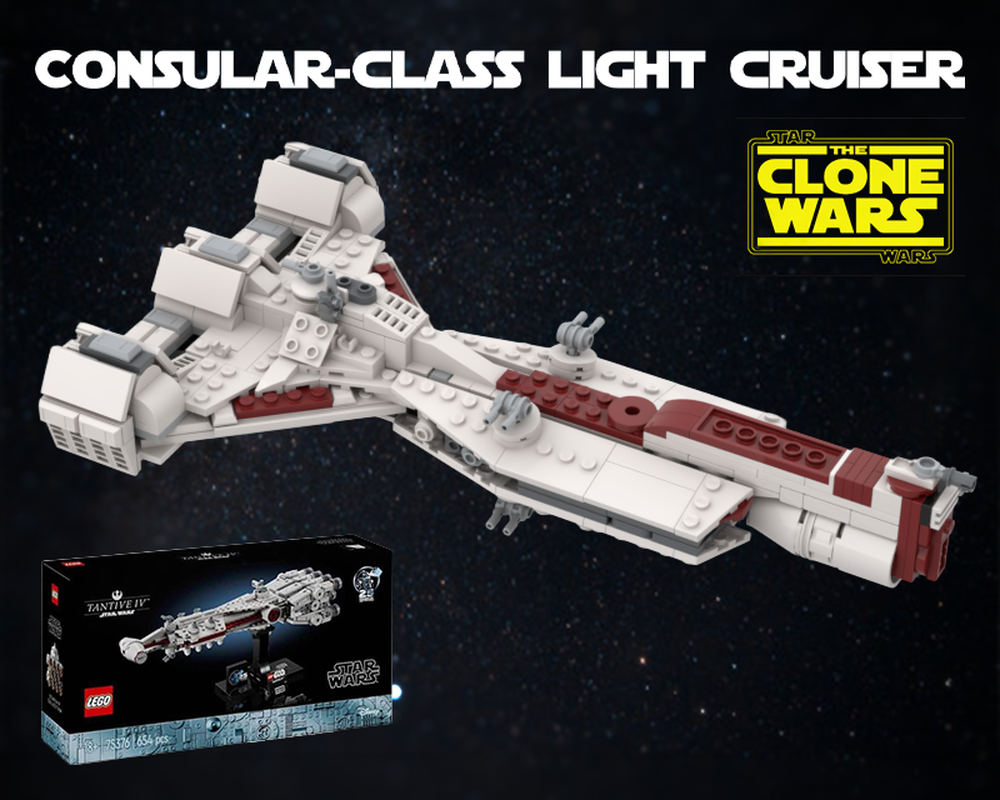 LEGO MOC-253456 Consular-Class Light Republic Cruiser (Clone Wars) set ...