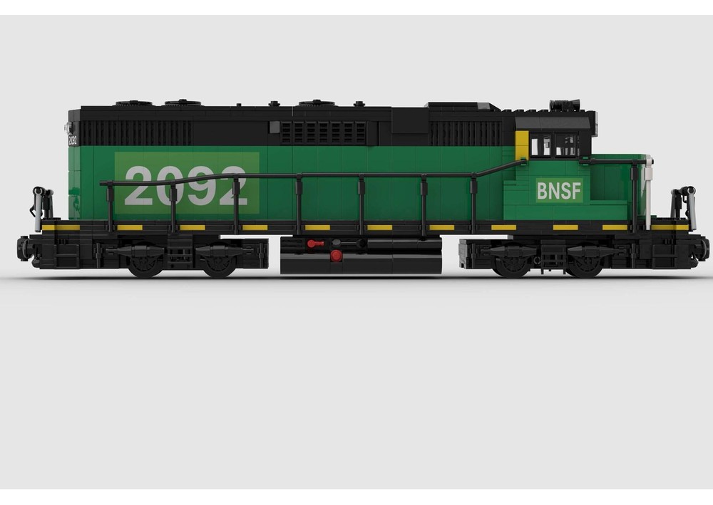 LEGO MOC-253480 BNSF 2092 GP38-2 diesel locomotive motorized train by ...