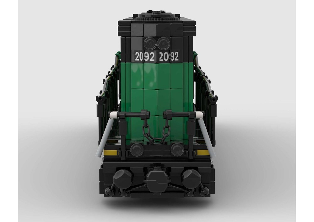 LEGO MOC-253480 BNSF 2092 GP38-2 diesel locomotive motorized train by ...