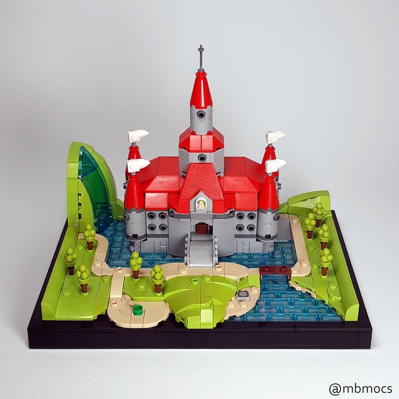LEGO MOC-253552 Peach's Castle Architecture MOC by mbmocs | Rebrickable ...