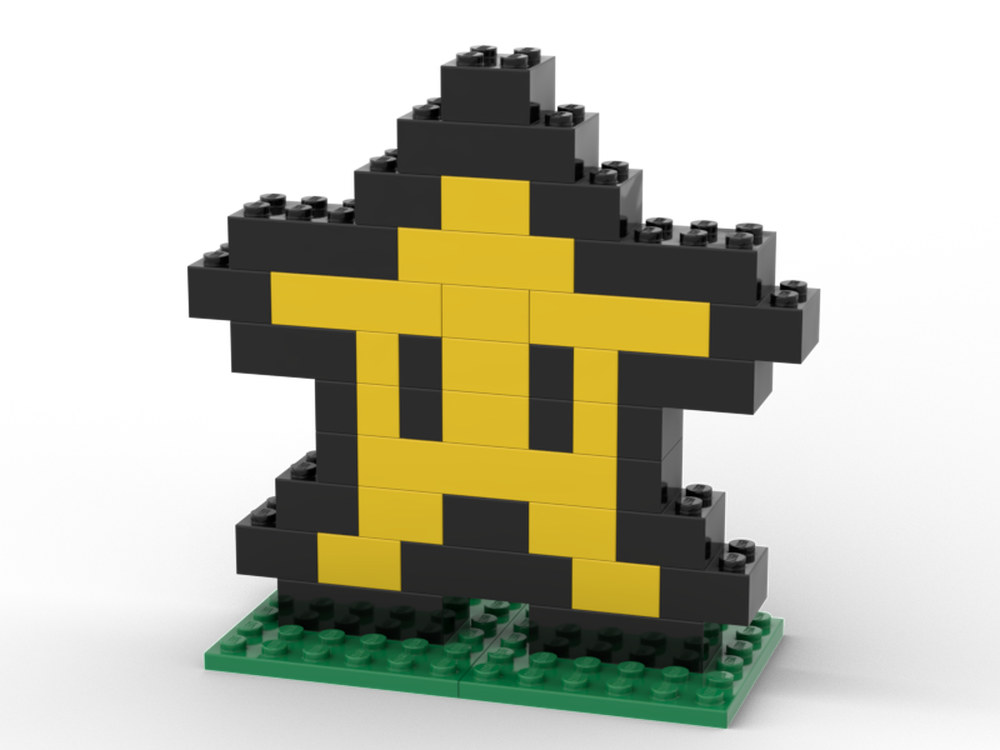 LEGO MOC Mario Star by Max_Bum | Rebrickable - Build with LEGO
