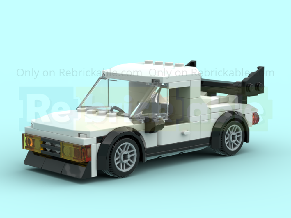 LEGO MOC-253625 Simple White Car 1 Year Celebration by Brick Dude ...