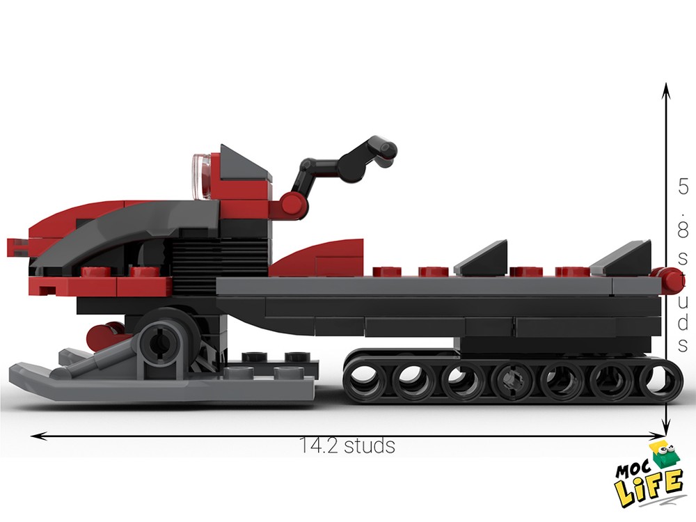 LEGO MOC Snowmobile by MocLife | Rebrickable - Build with LEGO