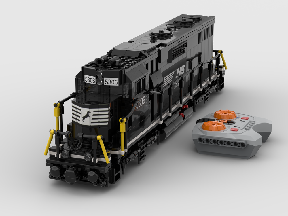 LEGO MOC-253936 norfolk southern GP38-2 diesel locomotive motorized ...