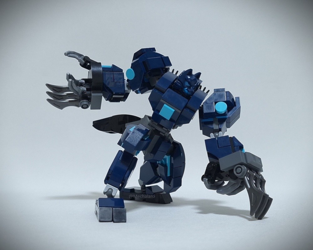 LEGO MOC-254012 Wolf Mask Claw Grunt Mech v2.0 by Mechalaro ...