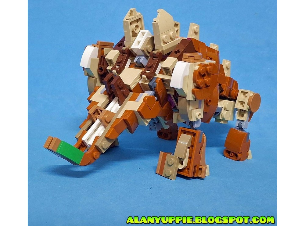 LEGO MOC-254064 Dinobot Snarl / Transformer Dinosaur Stegosaurus using ...