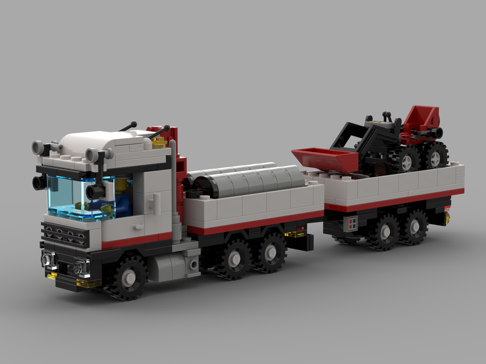 LEGO MOC-254069 DAF 95.350 with mechanical arm and trailer. by RUL1982 ...