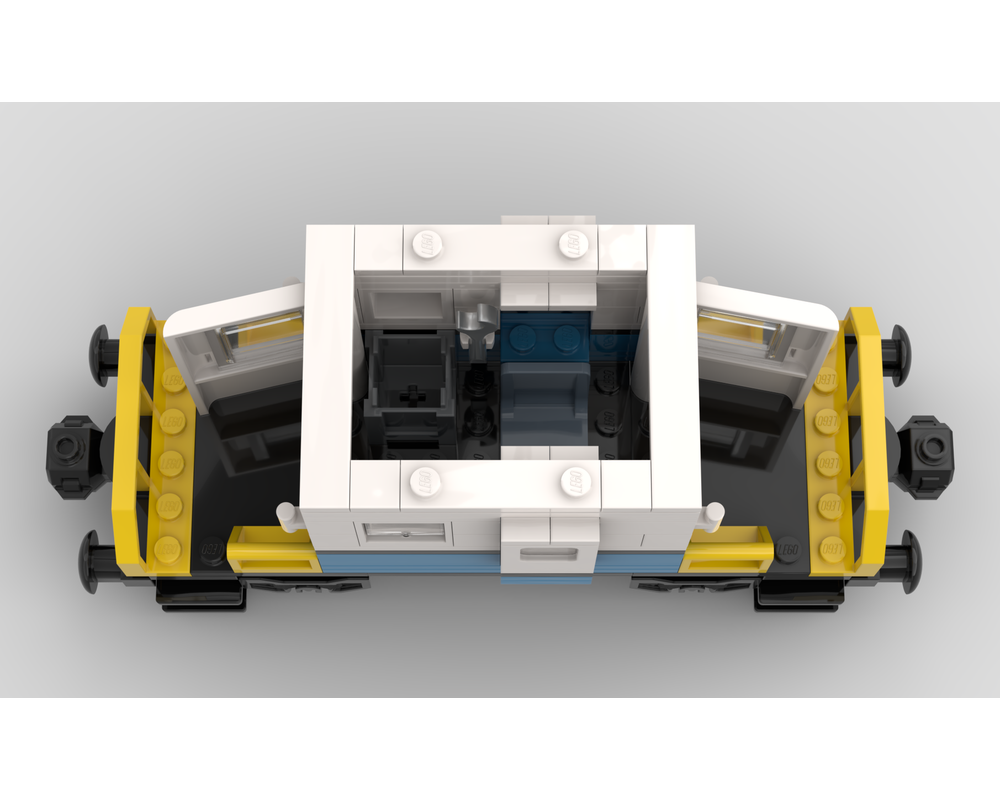 LEGO MOC-254143 "Traveler" Caboose [Blue] by graukatze0 | Rebrickable ...