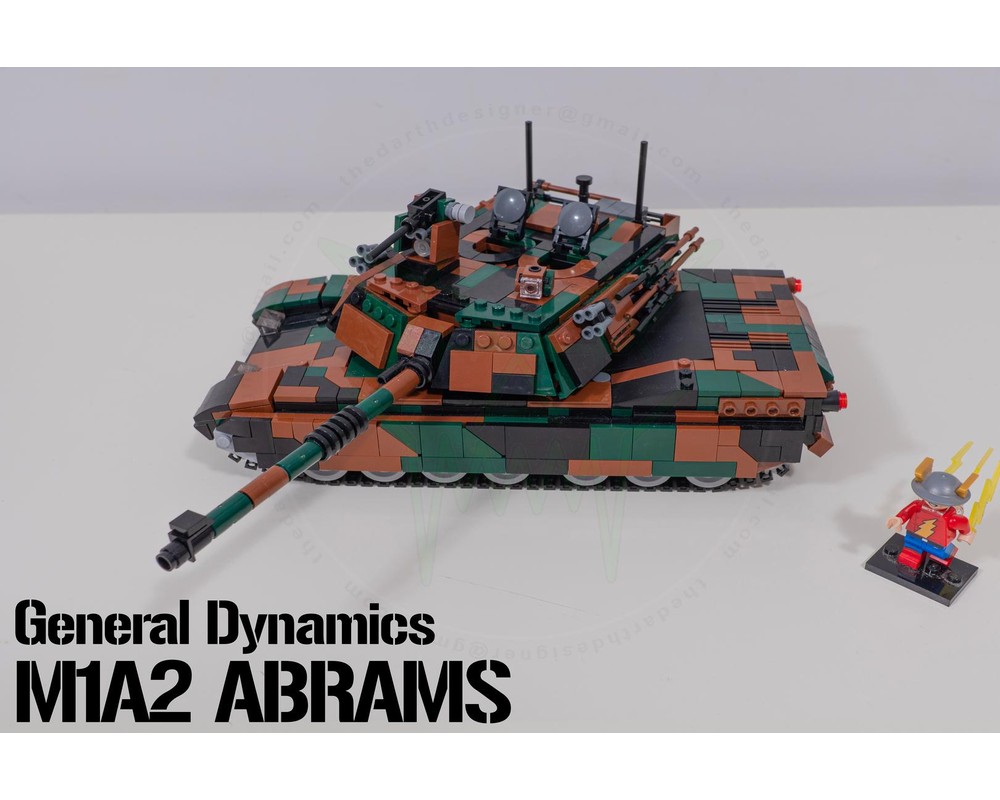 LEGO MOC M1A2 Abrams TANK | 1:33 Minifigure Scale by DarthDesigner ...