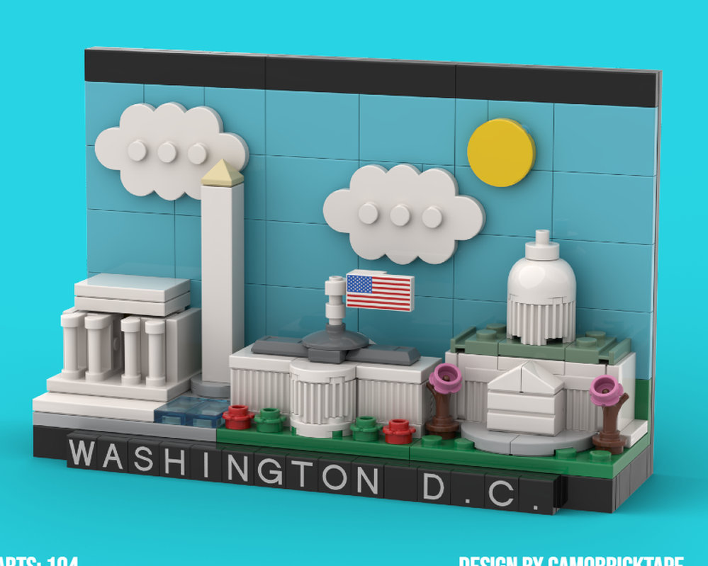LEGO MOC-254209 Road Trip Across the USA: Washington D.C Postcard by ...