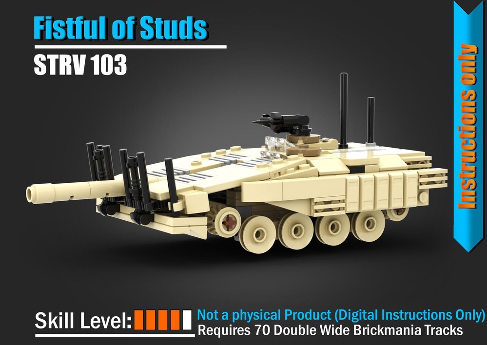 LEGO MOC-254352 STRV 103 by FistfulofStuds | Rebrickable - Build with LEGO