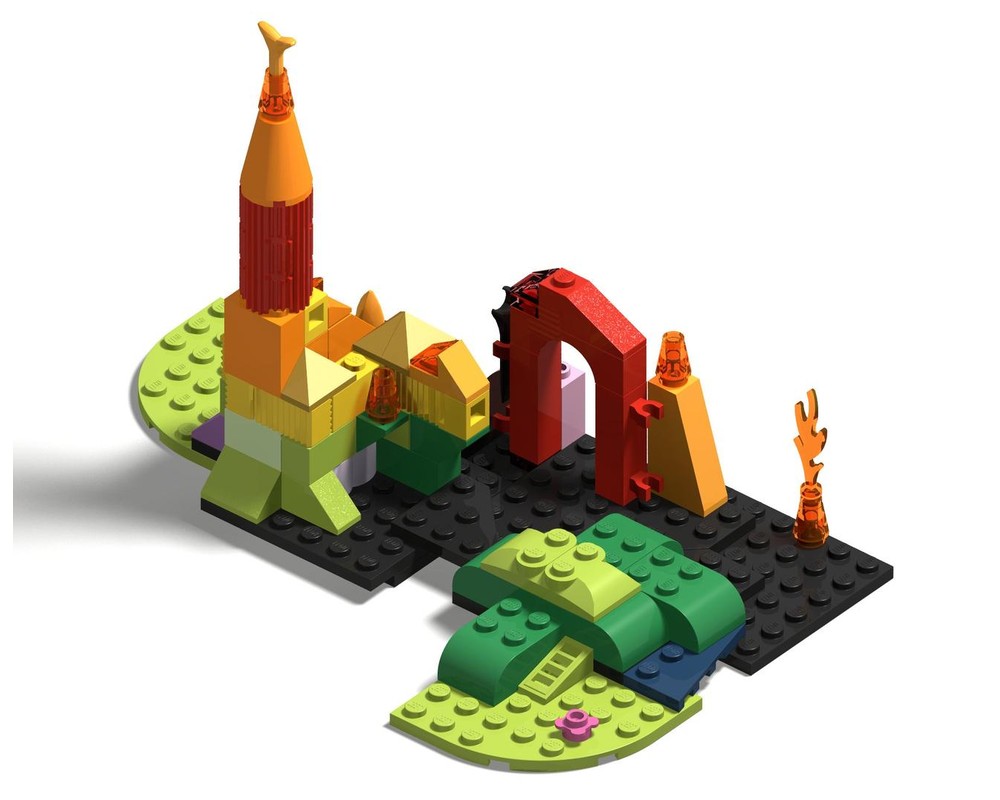 LEGO MOC-254359 One Dollar Castle and Surroundings by cbustapeck ...