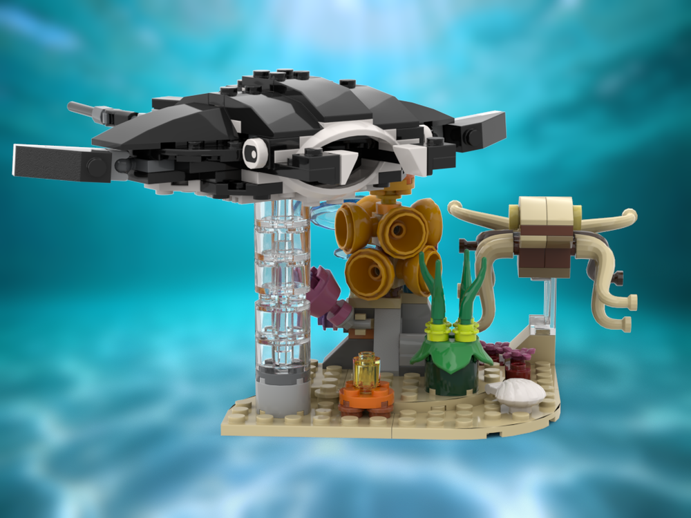 LEGO MOC-254364 Manta and Squid by TheBenedetto | Rebrickable - Build ...