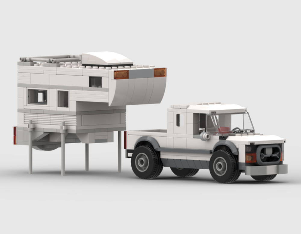 LEGO MOC-254497 Extended Cab Truck and Camper Topper by ...