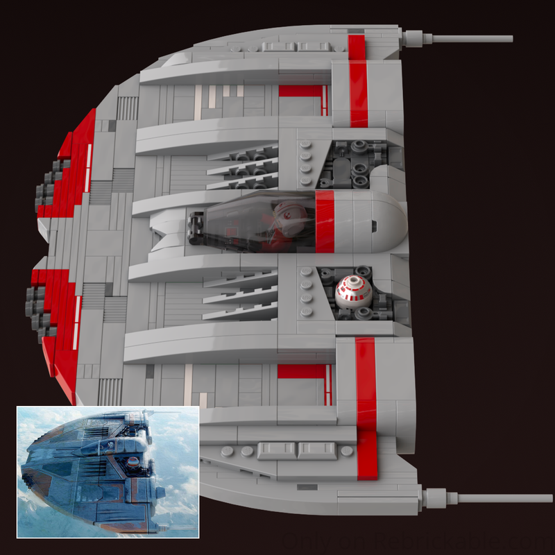 LEGO MOC-254534 D-Wing Starfighter by scruffybrickherder | Rebrickable ...