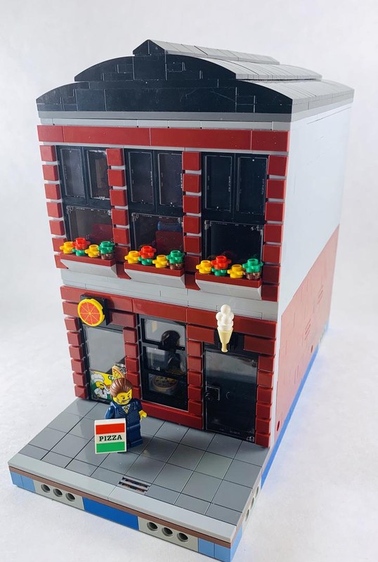 LEGO MOC City Pizza and Ice Cream Parlor by brickfinity | Rebrickable ...