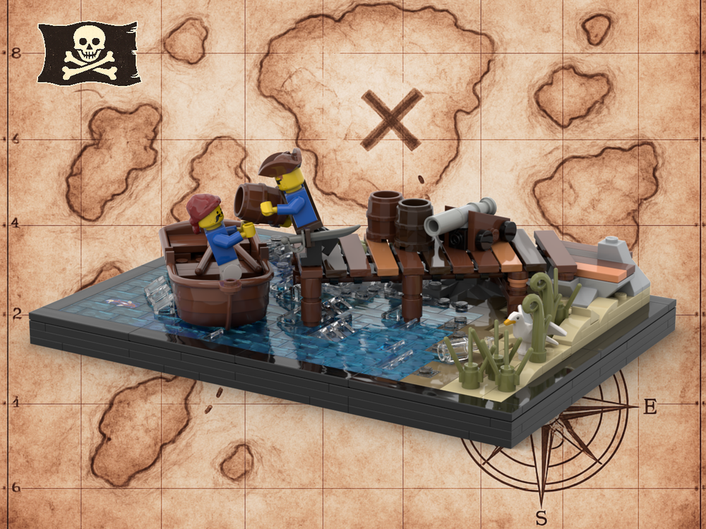 LEGO MOC-254604 ⚓ Pontoon from the Beach - Master Wood & Water ...