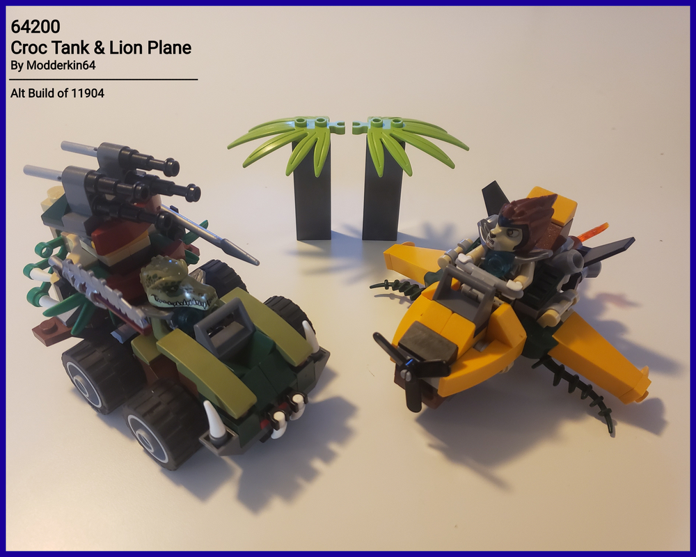 LEGO MOC-254632 Croc Tank & Lion Plane - Alt Build of Brickmaster: The ...